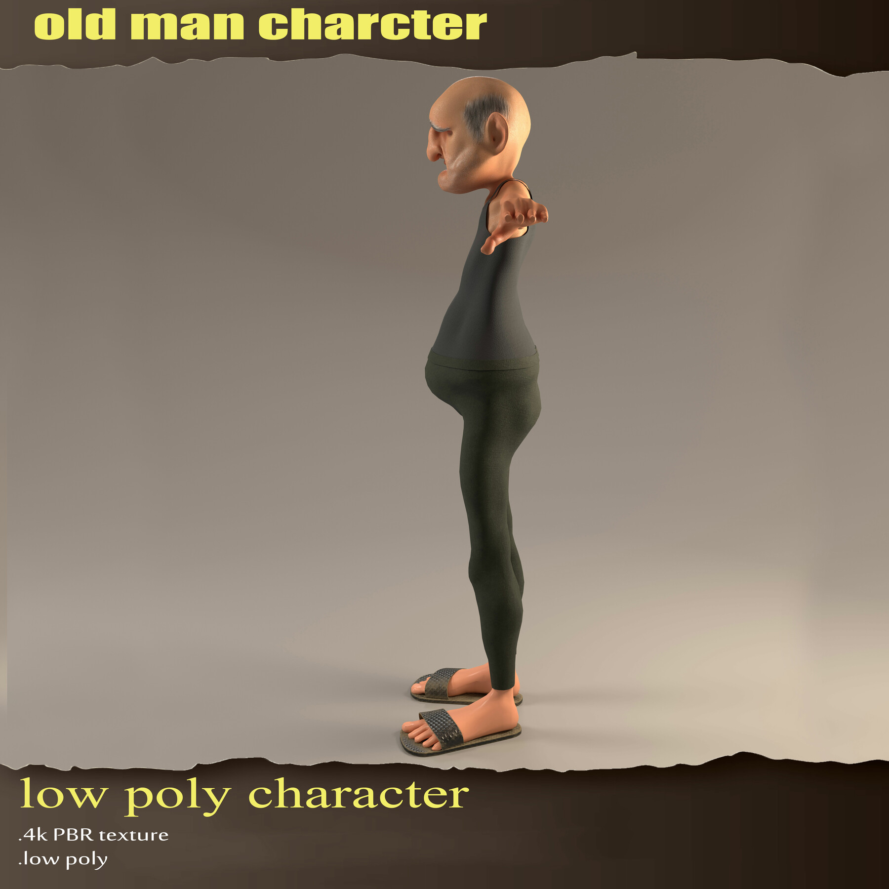 ArtStation - old man character | Game Assets
