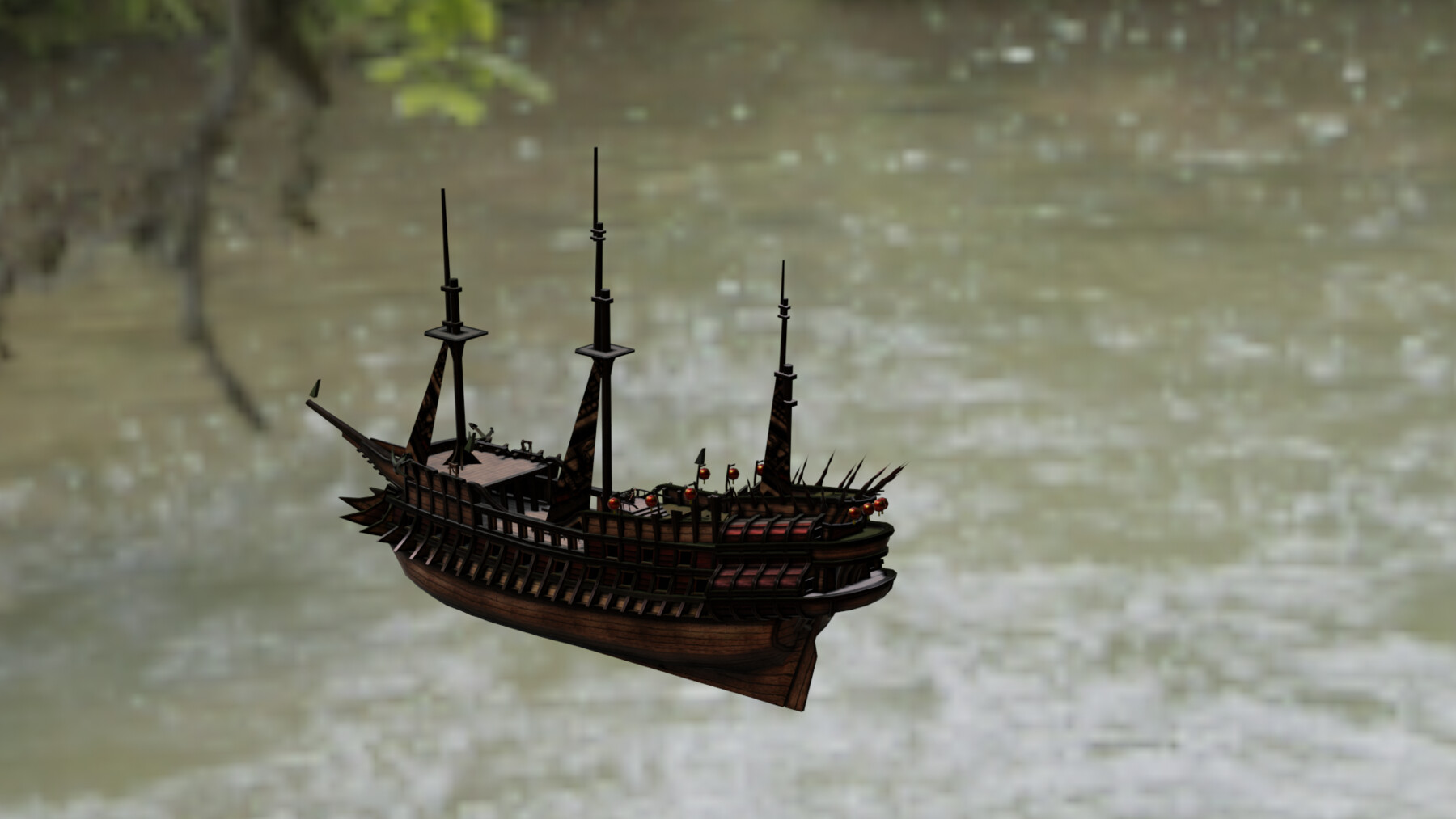 ArtStation - PIRATE SHIP GAME READY LOW POLY | Game Assets