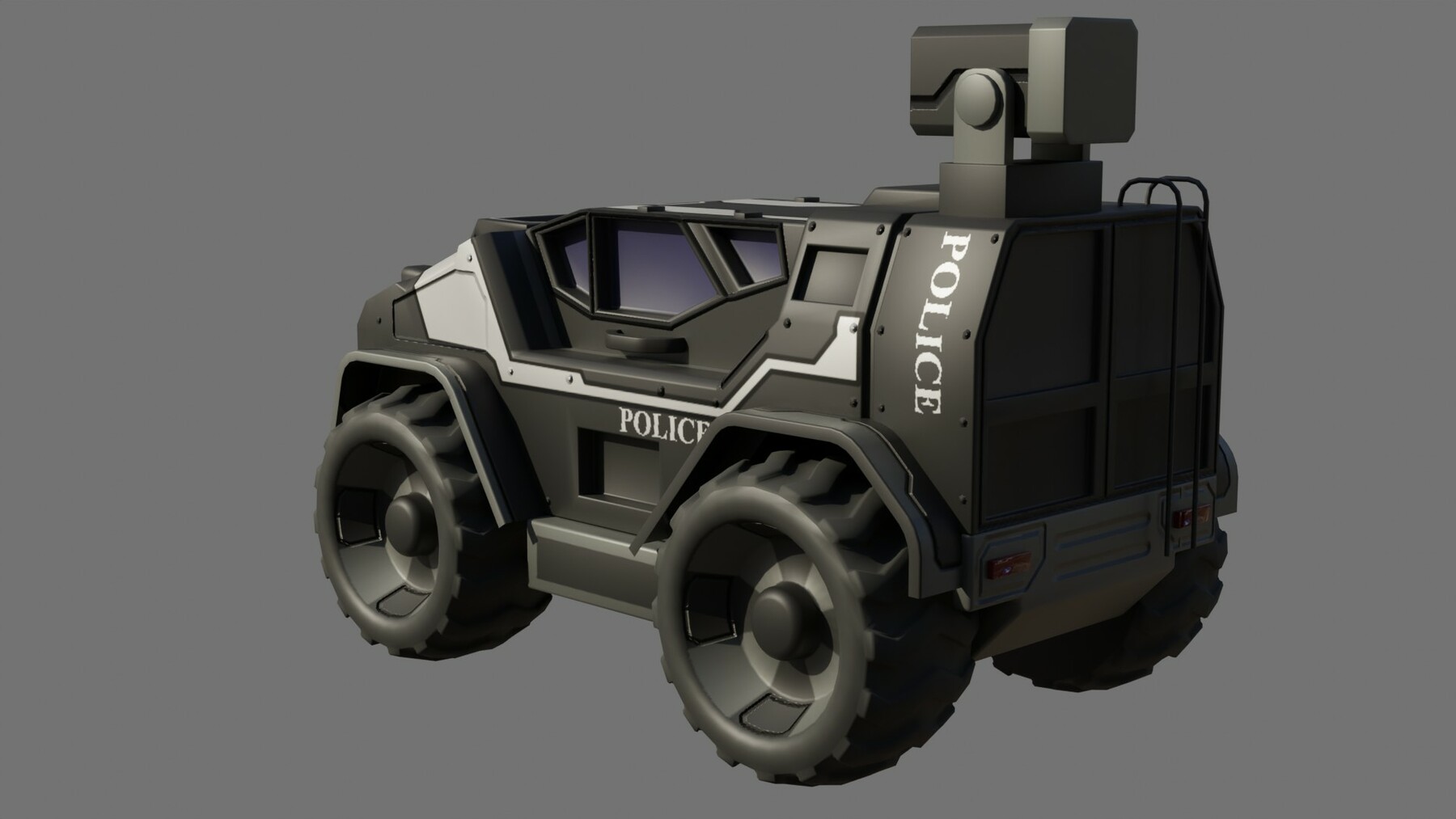 ArtStation - Sci-Fi Police Vehicle - Low Poly - Game Ready - PBR | Game ...