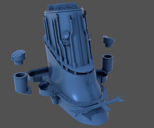 ArtStation - YAMATO Funnel - 1/100 scale - 3D PRINTING | Resources