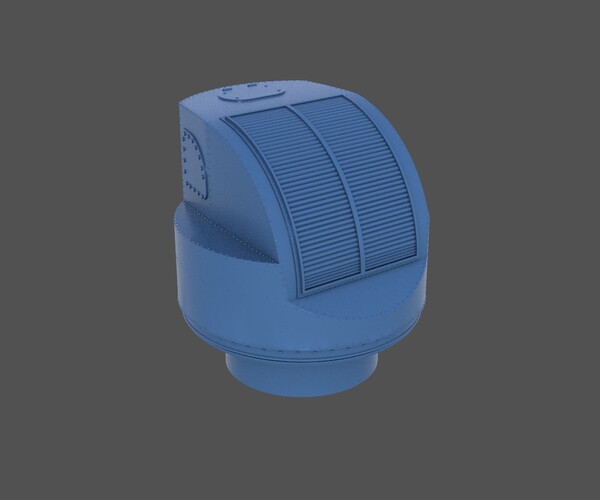 ArtStation - YAMATO Machine-gun tower control - 1/100 scale - 3D ...