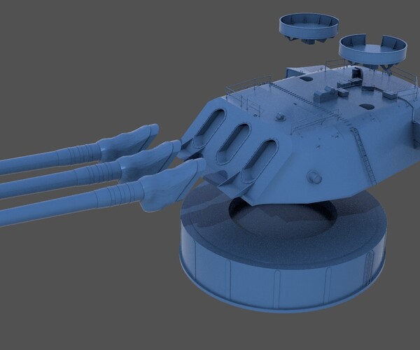 ArtStation - YAMATO Type94 Main Turrets - 1/100 scale - 3D PRINTING | Resources