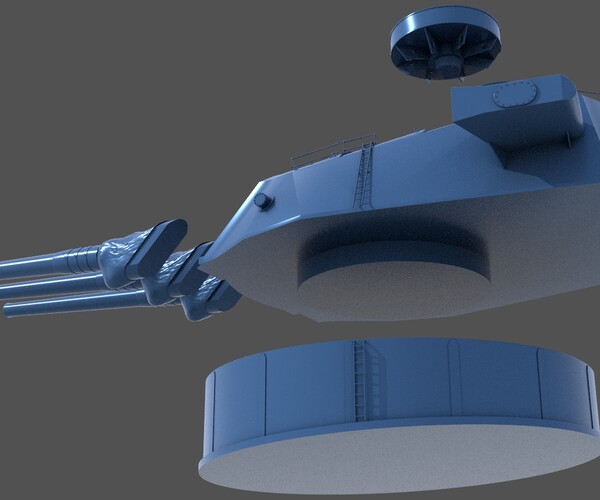 ArtStation - YAMATO Type94 Main Turrets - 1/100 scale - 3D PRINTING | Resources