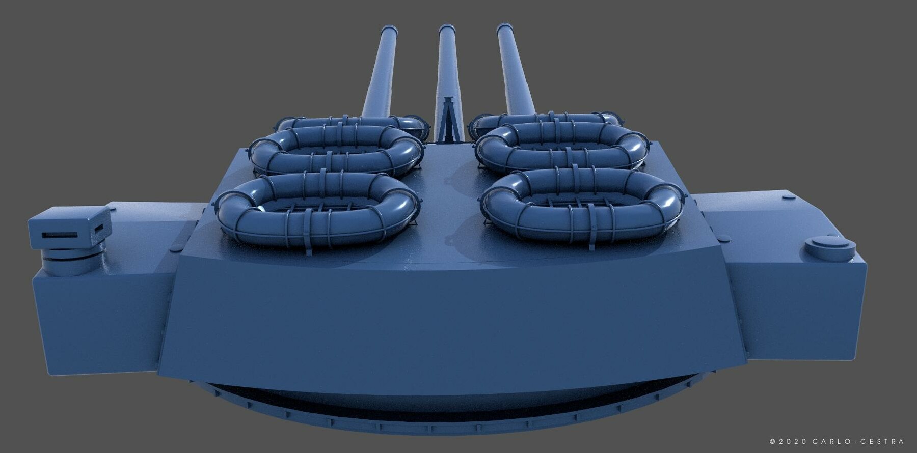 ArtStation - 381/50 Triple Turret - 1/72 scale - 3D PRINTING | Resources