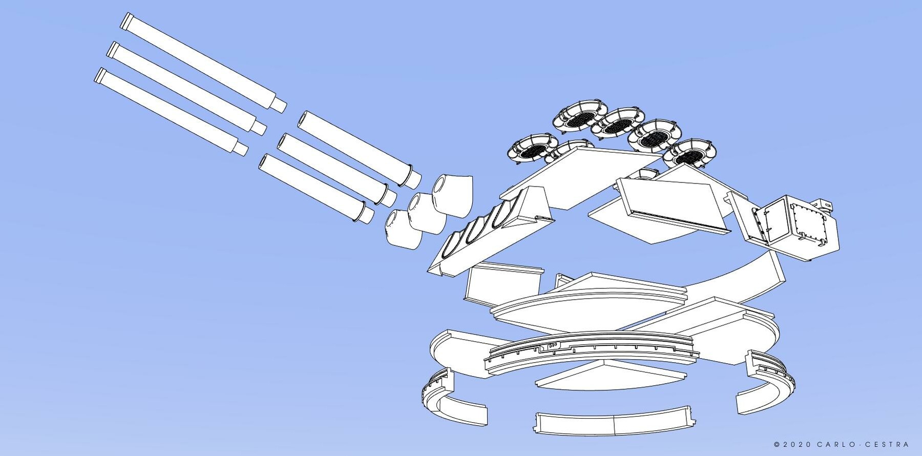 ArtStation - 381/50 Triple Turret - 1/72 scale - 3D PRINTING | Resources