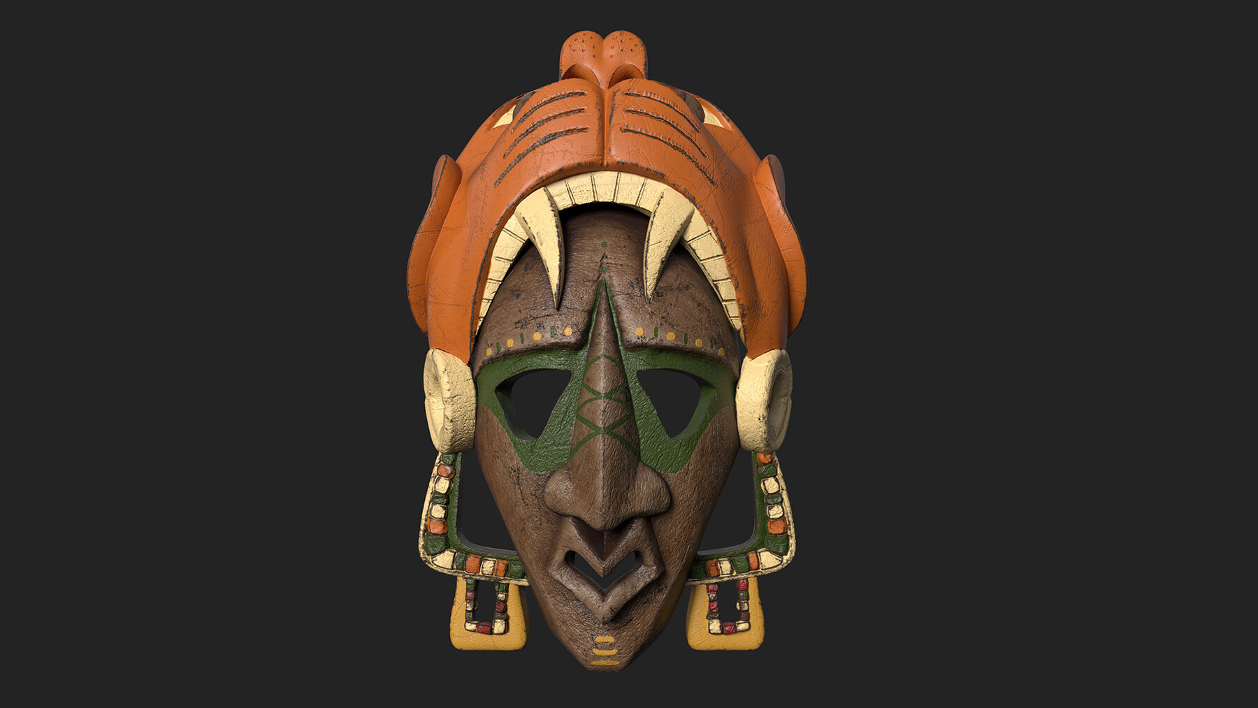 ArtStation - 5 African Masks (Highpoly and Lowpoly) Vol. 01 | Game Assets