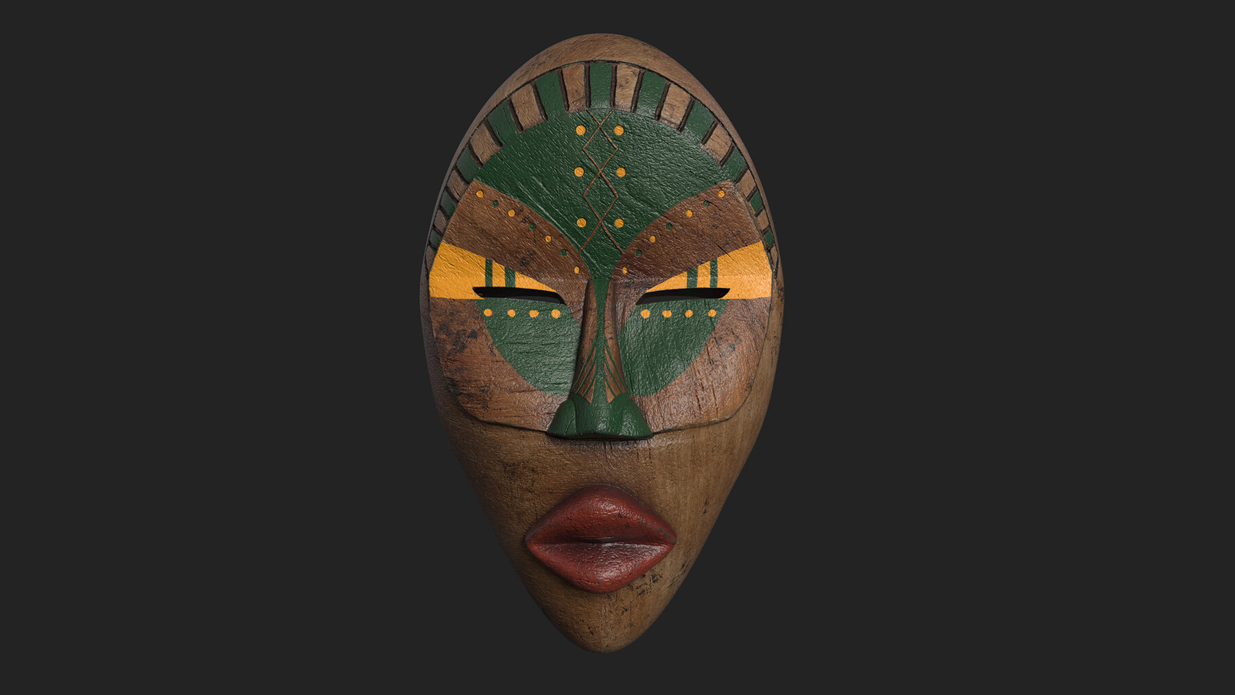 ArtStation - 5 African Masks (Highpoly and Lowpoly) Vol. 01 | Game Assets