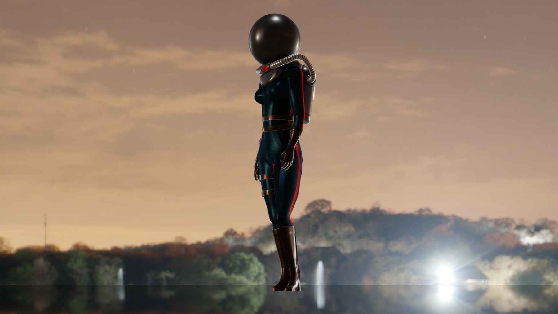 ArtStation - SCI FI GIRL ASTRONAUT GAME READY | Game Assets