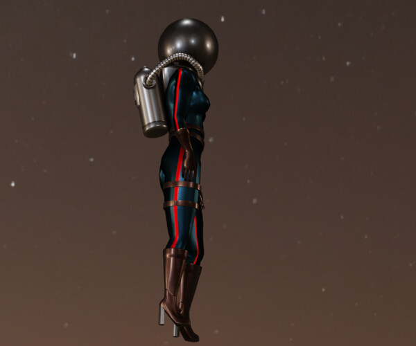 ArtStation - SCI FI GIRL ASTRONAUT GAME READY | Game Assets