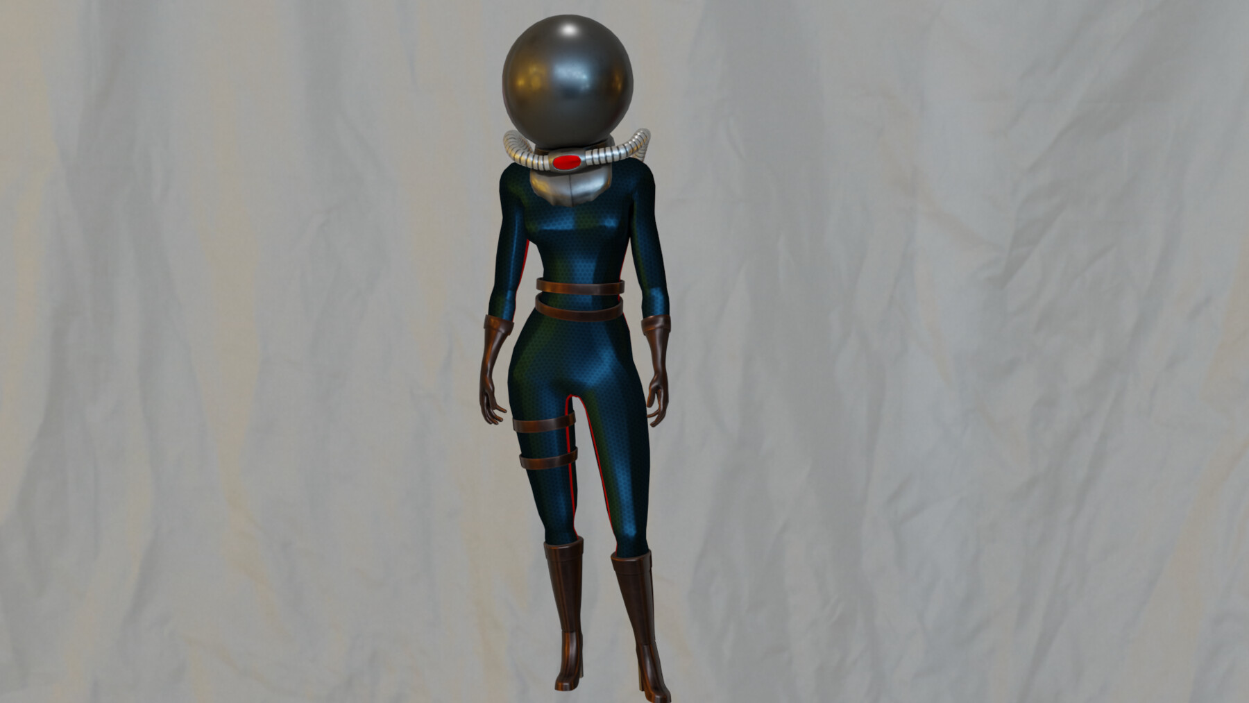 ArtStation - SCI FI GIRL ASTRONAUT GAME READY | Game Assets