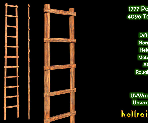 ArtStation - Ladder - PBR - Textured | Game Assets
