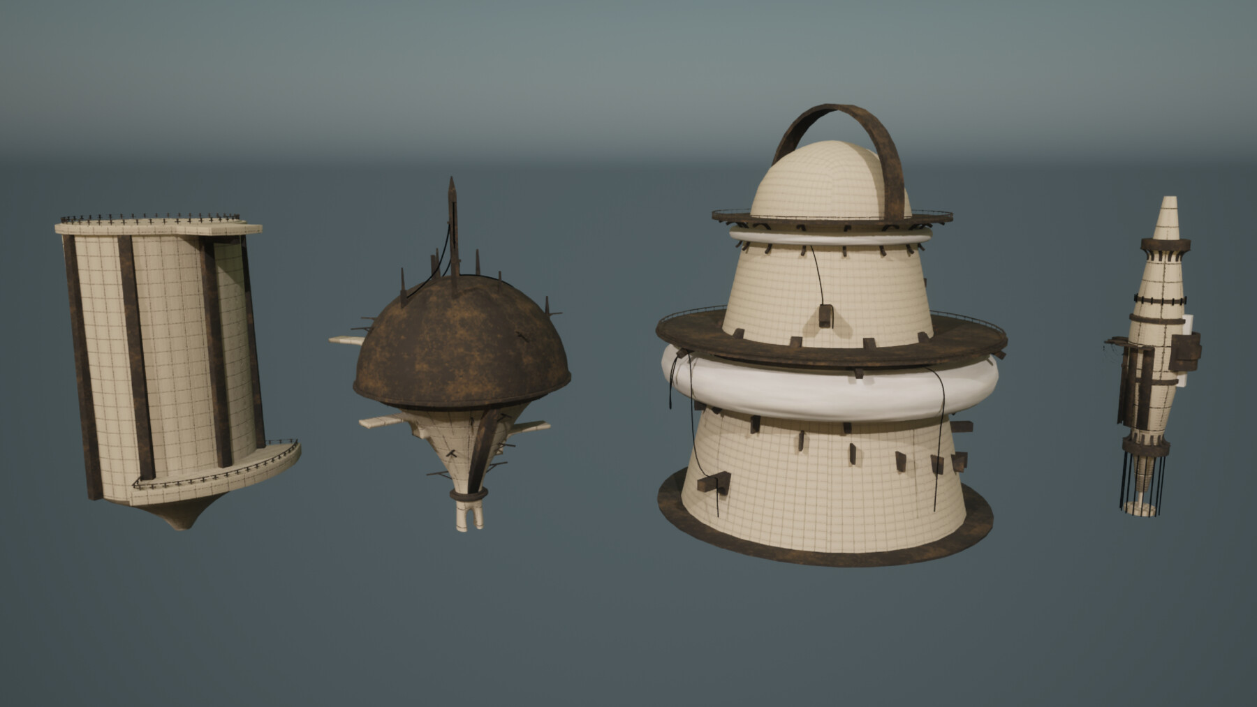 ArtStation - KitBash - Underwater Dystopian Bilbao City | Resources