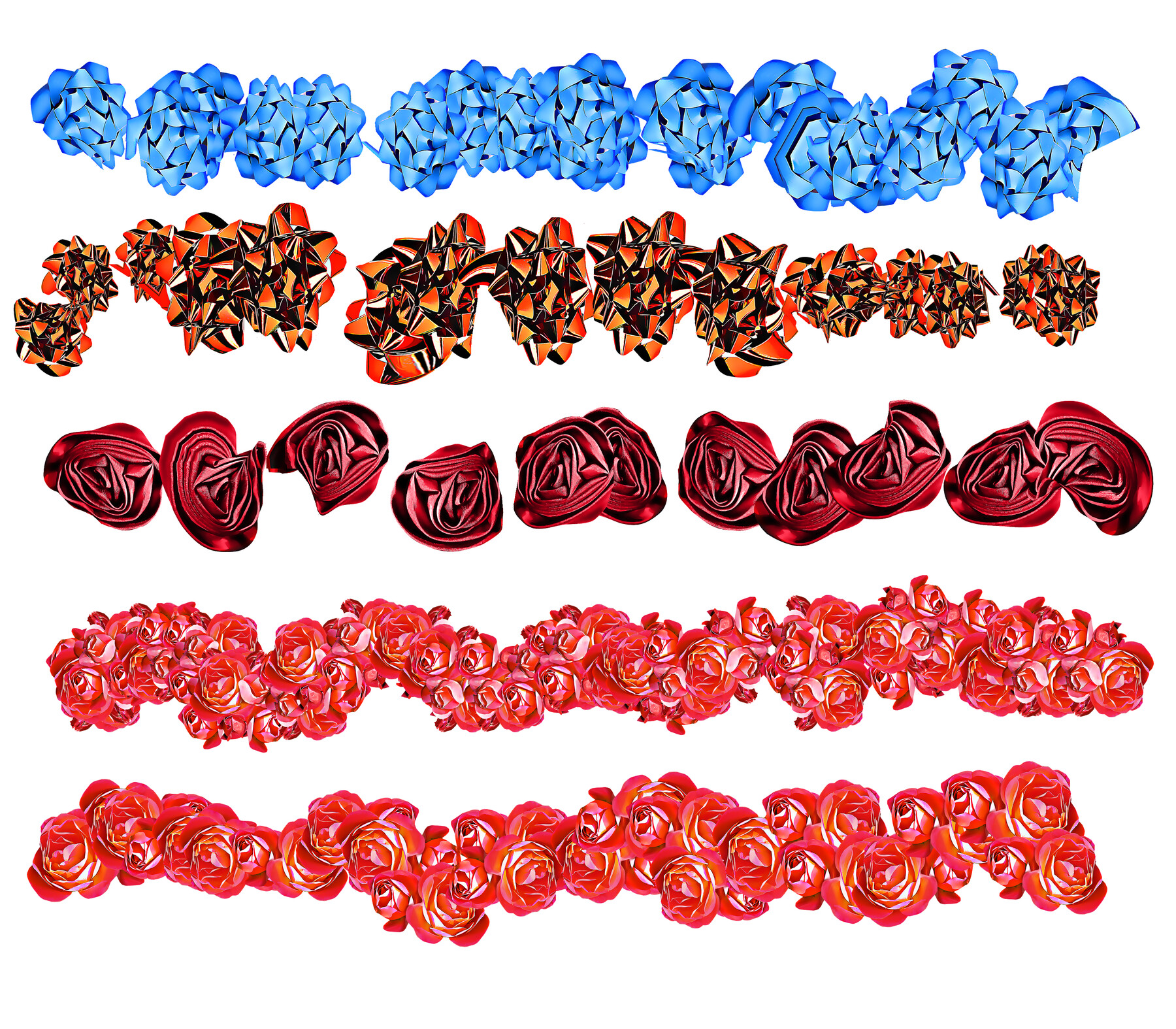 ArtStation - 25 Clip studio paint decorative flowers necklace and ...