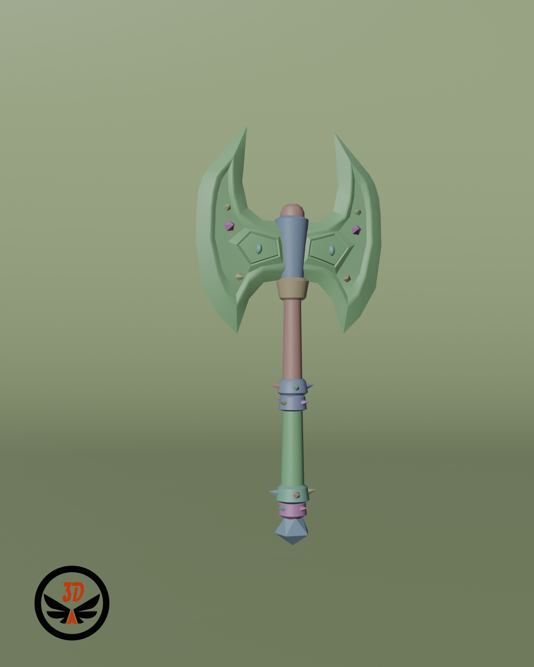 ArtStation - Axe - game ready model Low-poly 3D model | Game Assets
