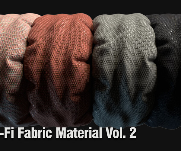 ArtStation - 8 Sci-Fi Fabric Material Vol. 2 (.SBSAR) | Resources