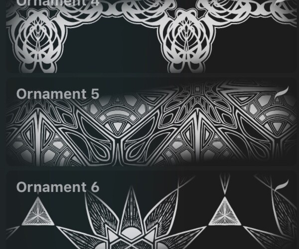 ArtStation - Procreate ornament/lace brush set | Brushes