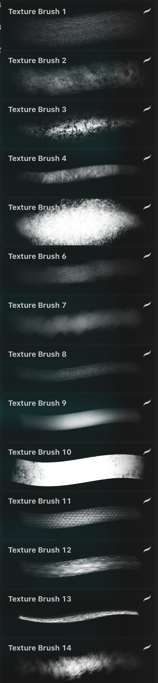 ArtStation - PROCREATE Texture Brushes VOL.2 | Brushes