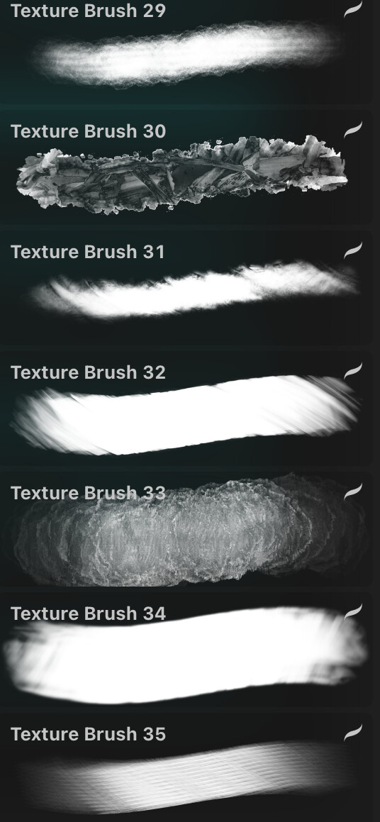 ArtStation - PROCREATE Texture Brushes VOL.2 | Brushes