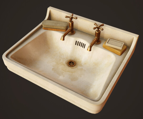 ArtStation - Victorian Sink and Bath Props | Game Assets