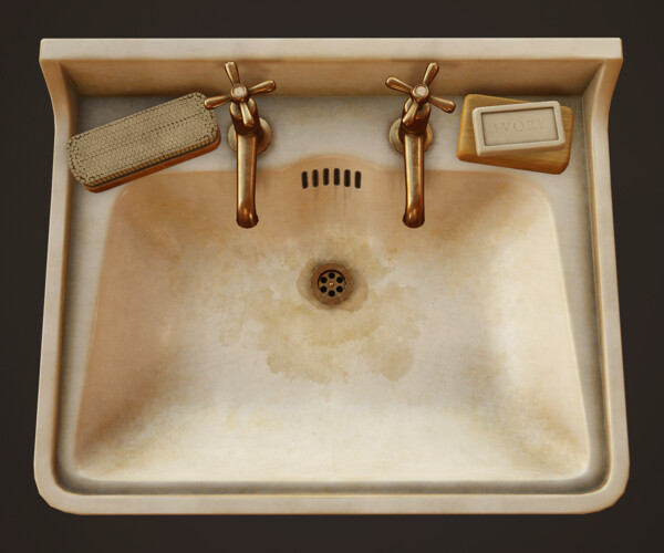 ArtStation - Victorian Sink and Bath Props | Game Assets