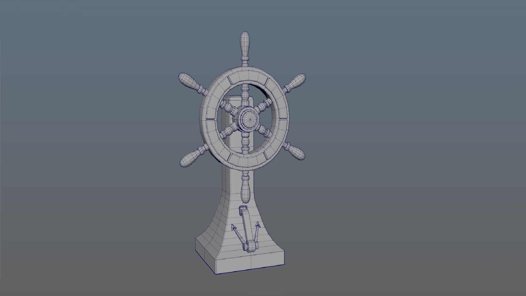 ArtStation - The helm of a sea ship or vessel PBR game ready Low-poly ...