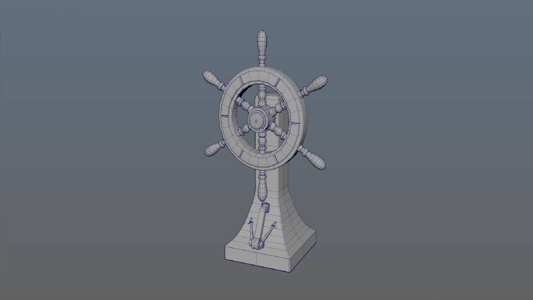 ArtStation - The helm of a sea ship or vessel PBR game ready Low-poly ...
