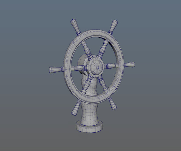 ArtStation - The helm of a sea ship or vessel PBR game ready Low-poly ...