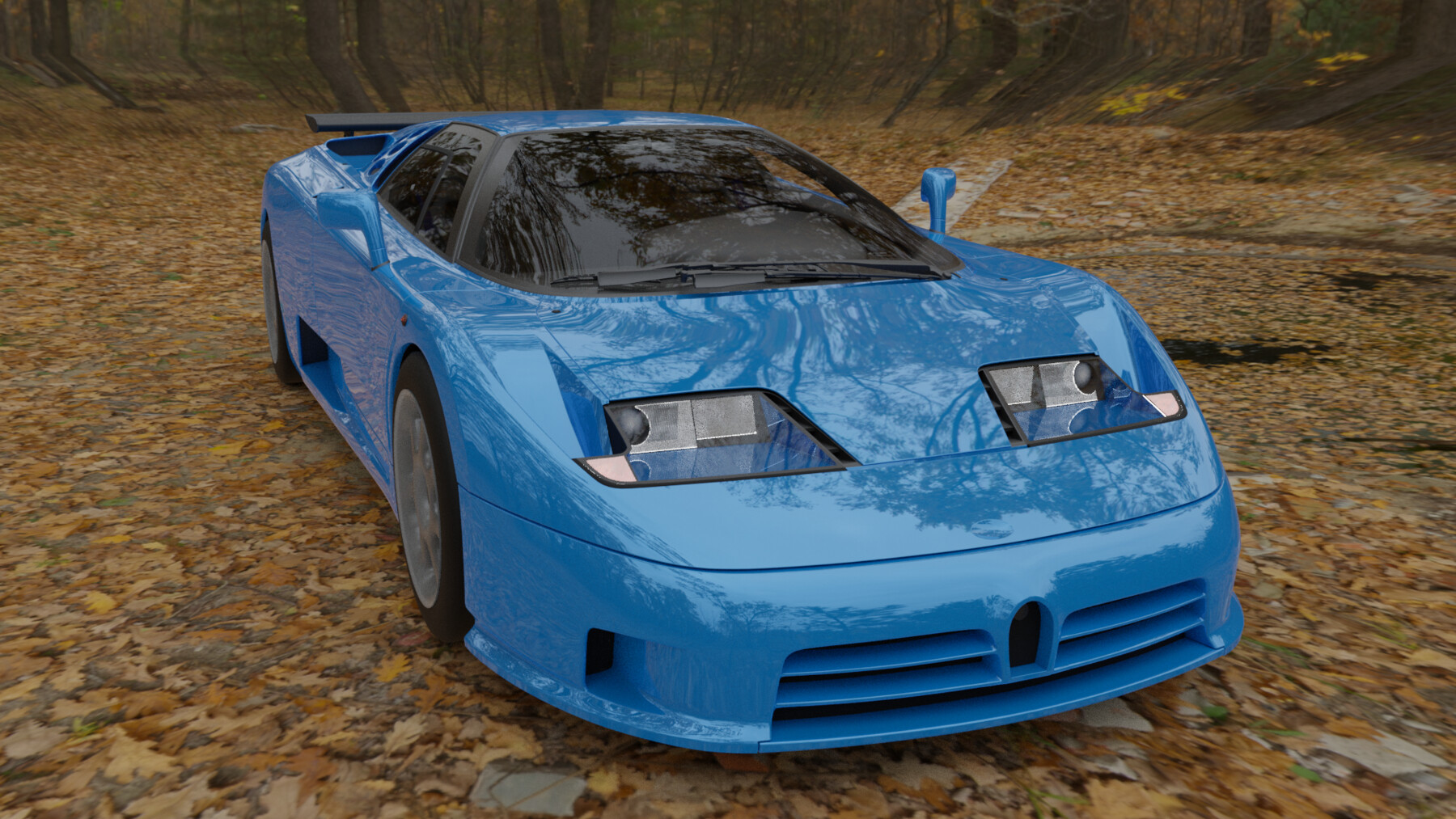 ArtStation - Bugatti EB110 SS with Engine Sounds | Game Assets