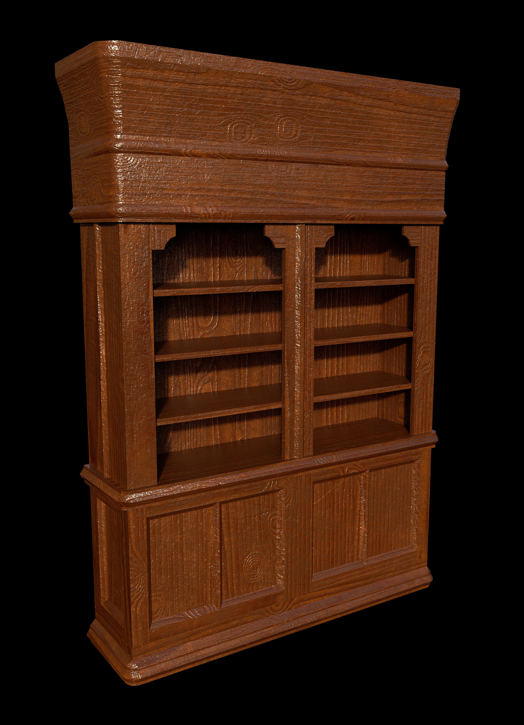 ArtStation - Bookshelf - PBR - Textured | Game Assets