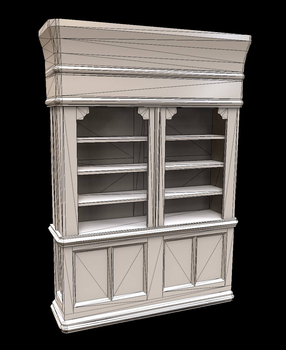 ArtStation - Bookshelf | Game Assets