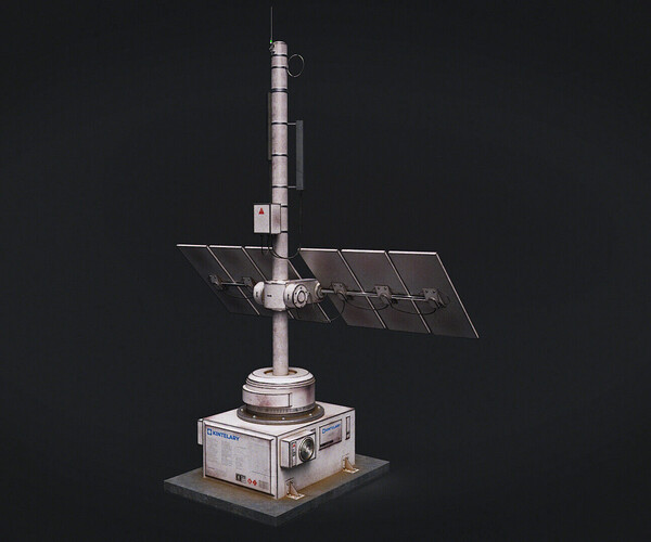 ArtStation - Space Craft Solar Panels Mars Colony Spaceship Collection ...