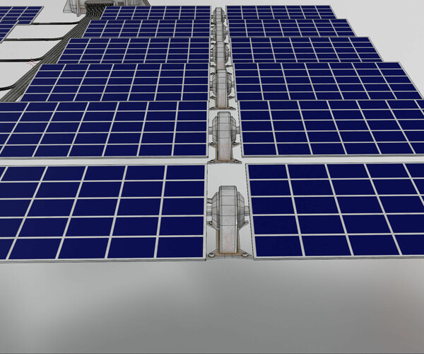 ArtStation - Space Craft Solar Panels Mars Colony Spaceship Collection ...