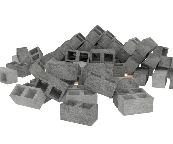 ArtStation - Concrete blocks pallet pile 1 | Game Assets