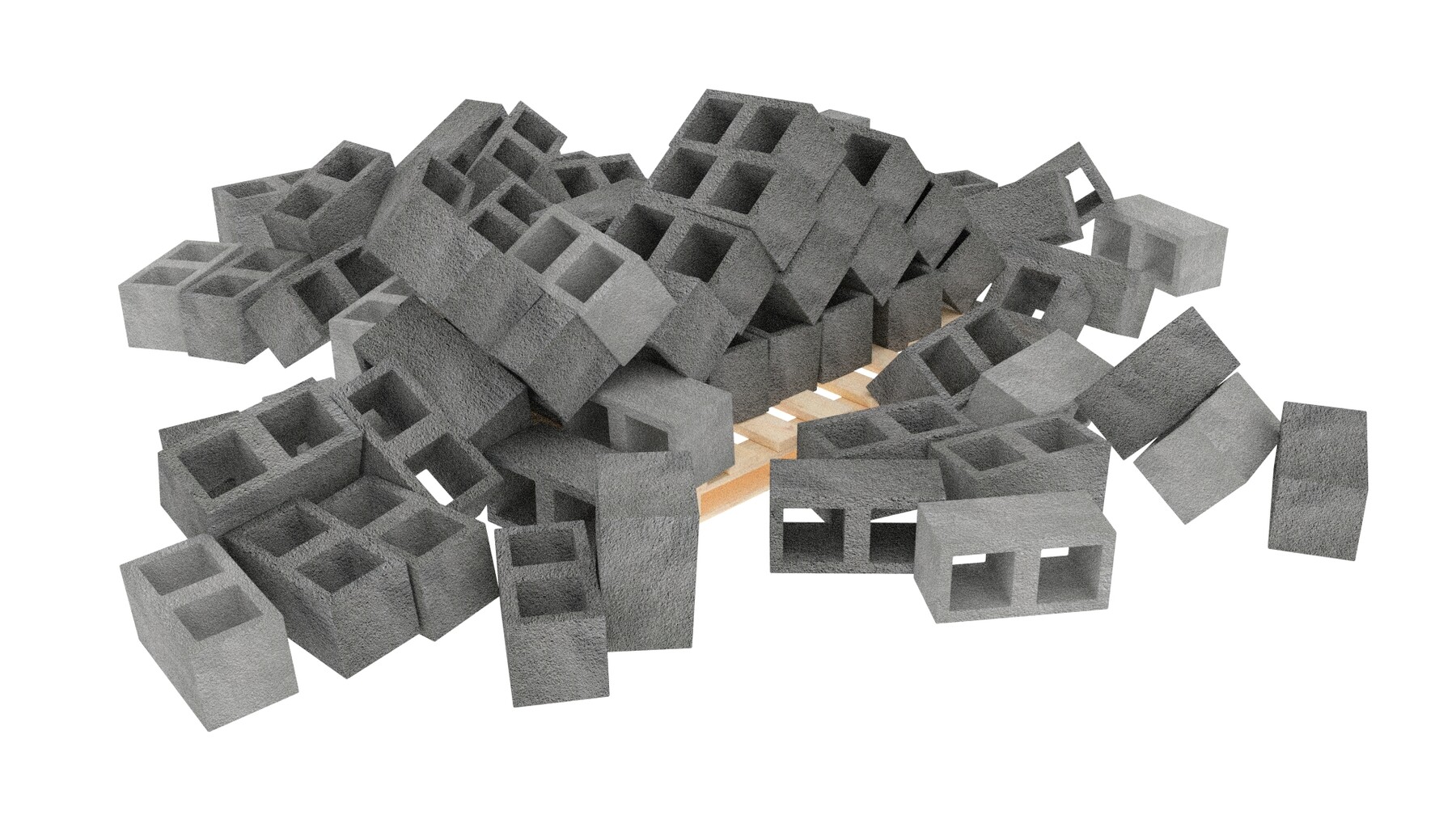 ArtStation - Concrete blocks pallet pile 1 | Game Assets