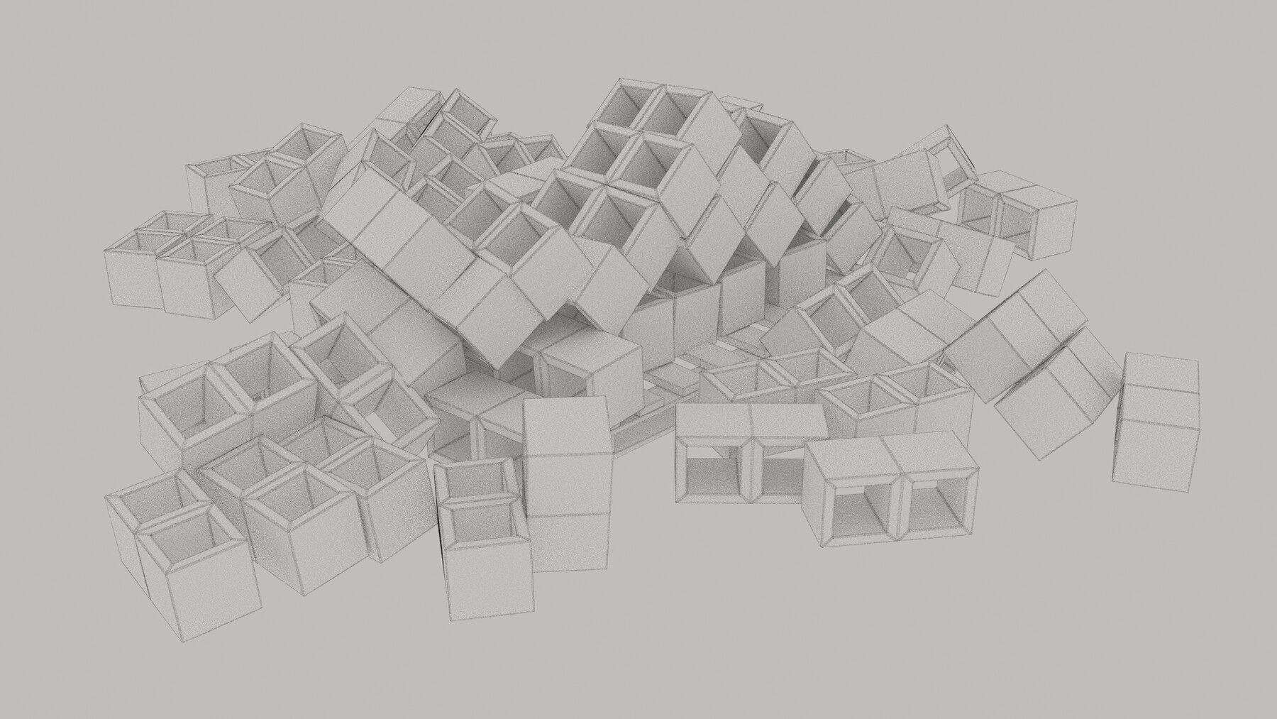 ArtStation - Concrete blocks pallet pile 1 | Game Assets
