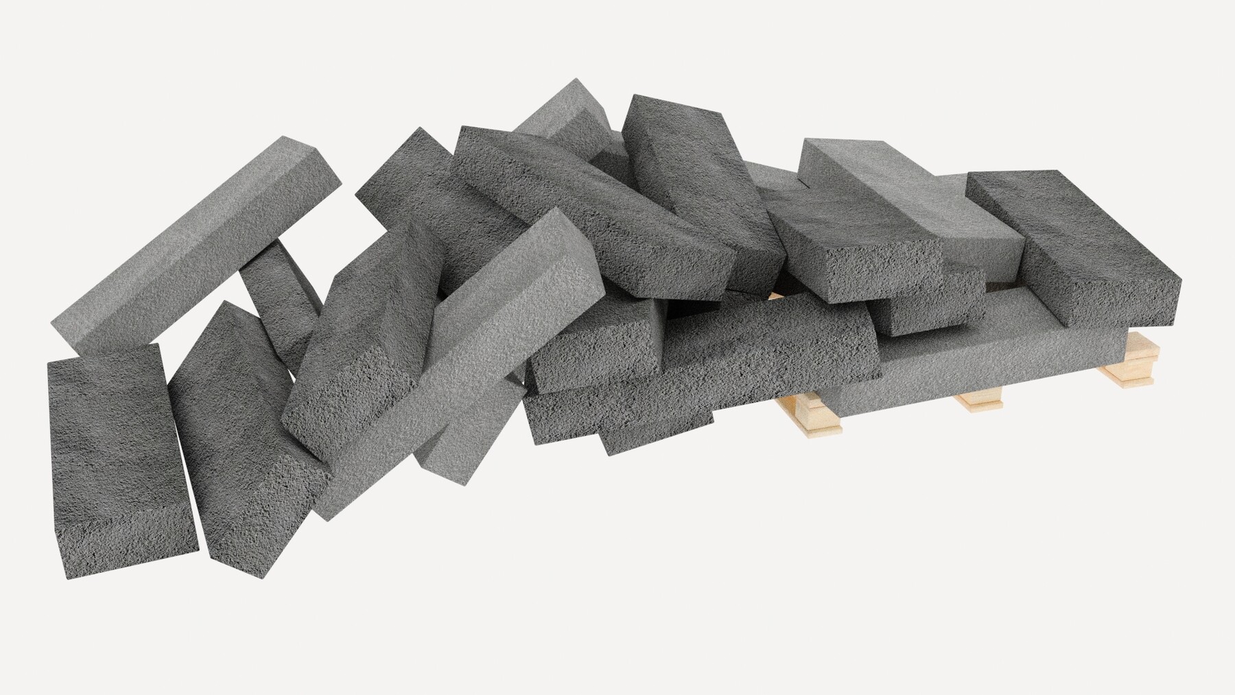 ArtStation - Concrete blocks pallet pile 3 | Game Assets