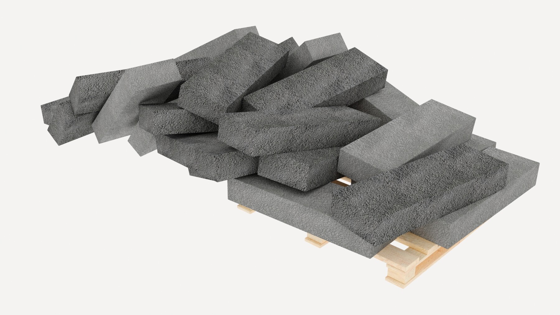 ArtStation - Concrete blocks pallet pile 3 | Game Assets