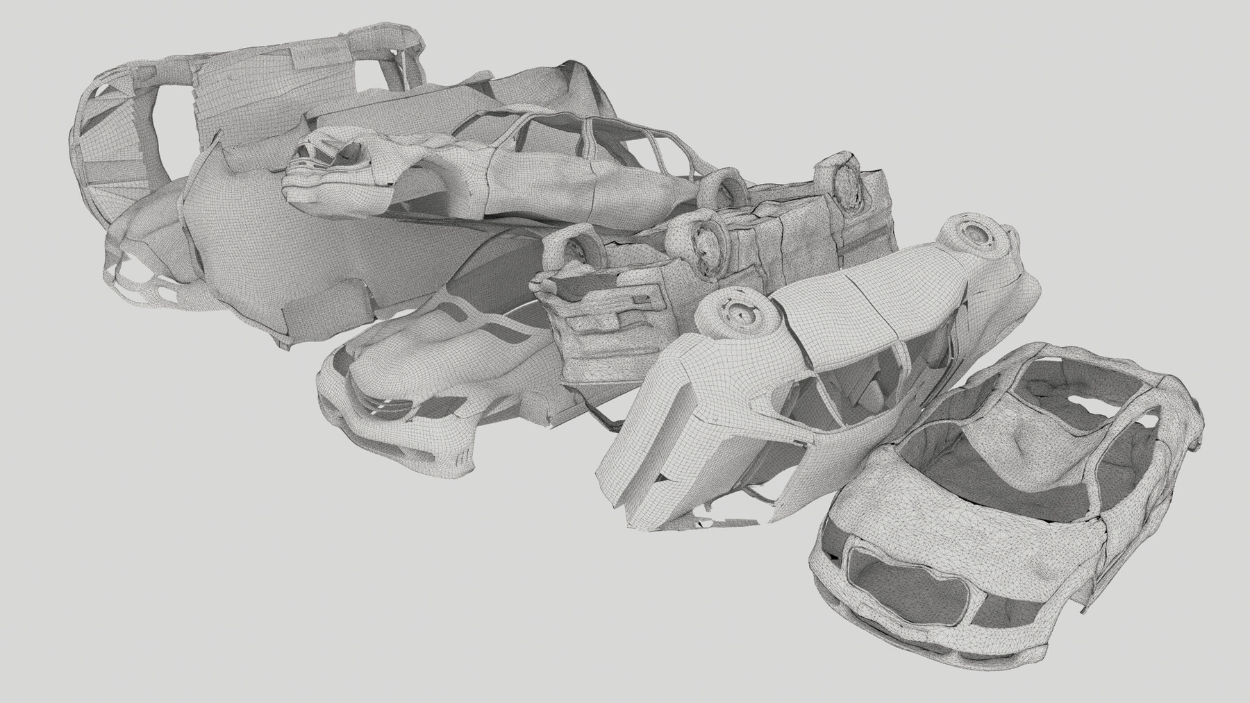 ArtStation - Destroyed cars vol 2 | Game Assets