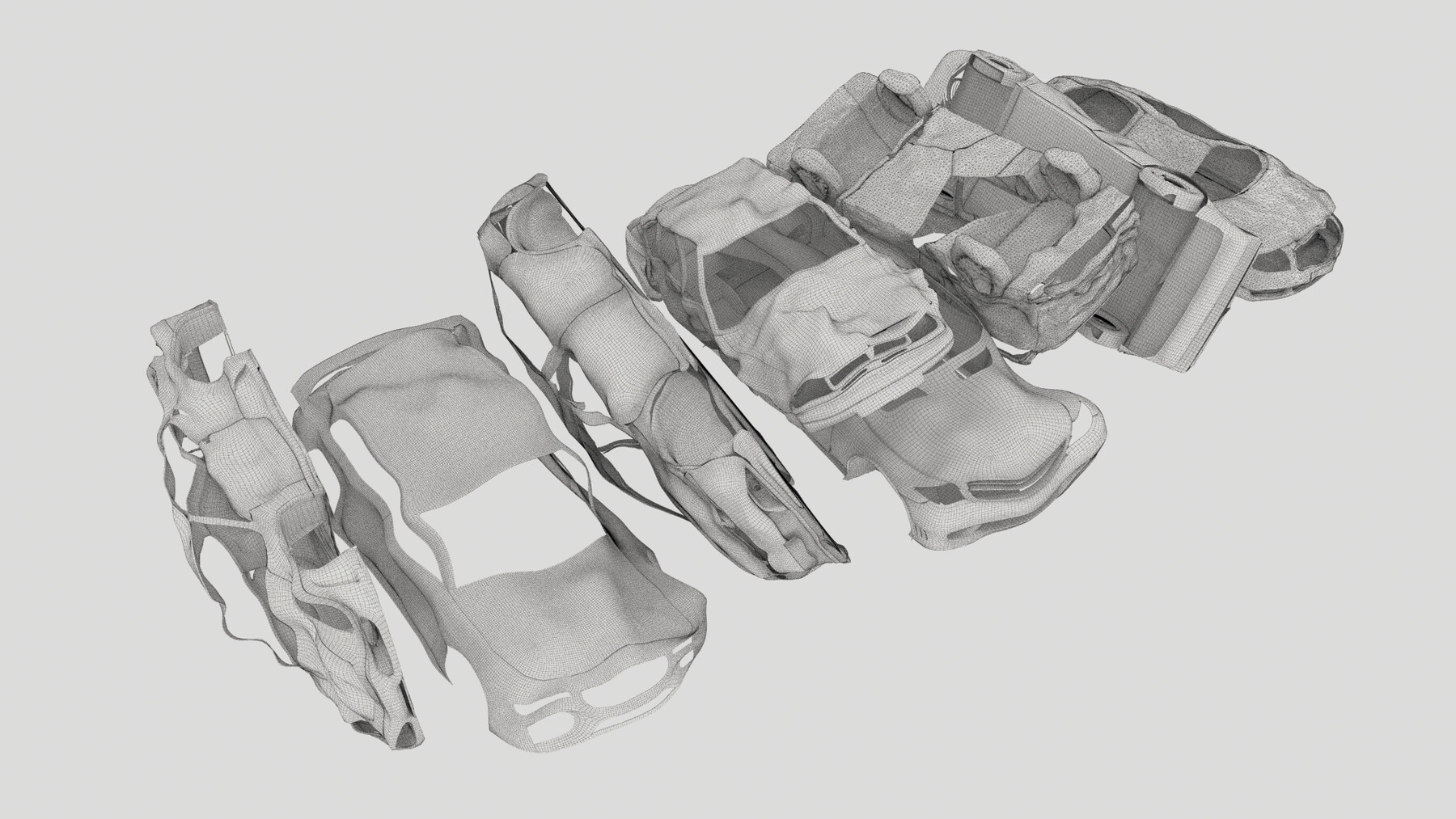 ArtStation - Destroyed cars vol 2 | Game Assets