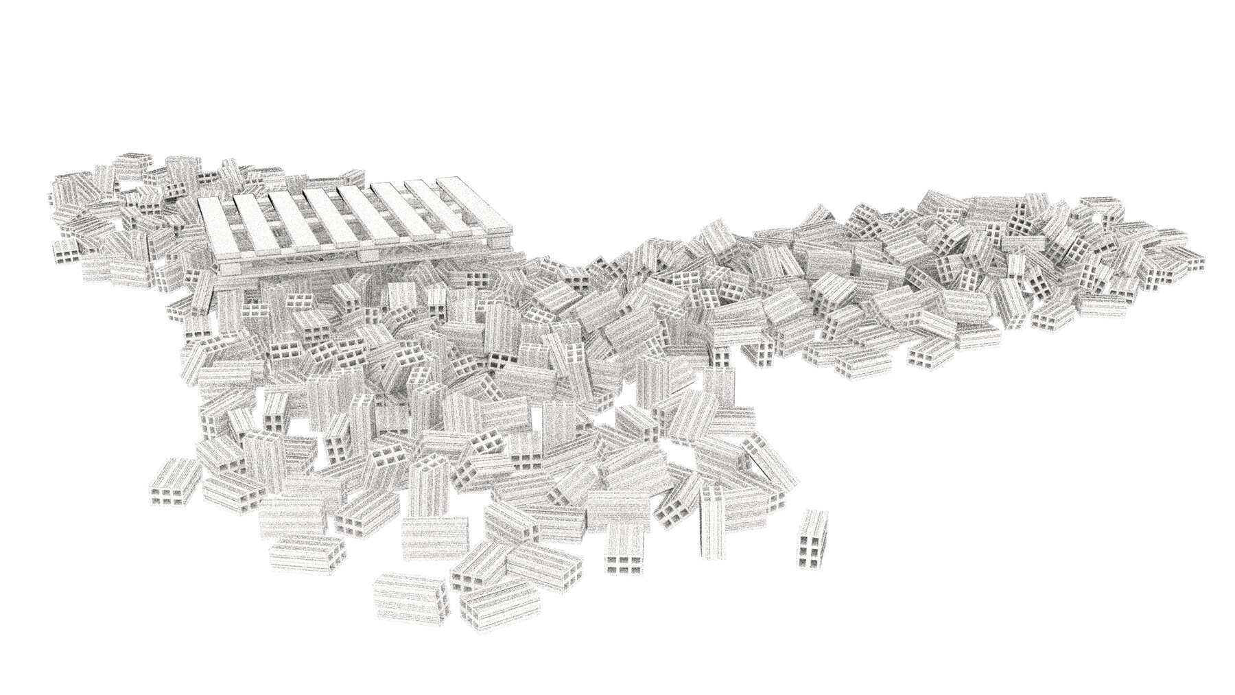 ArtStation - bricks pallet pile 2 | Game Assets