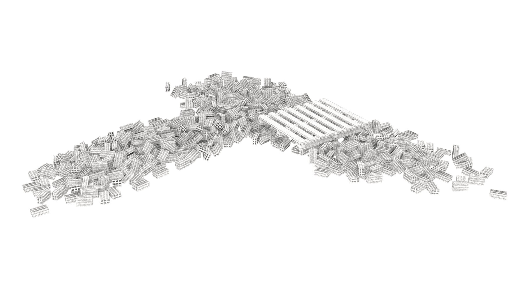 ArtStation - bricks pallet pile 2 | Game Assets