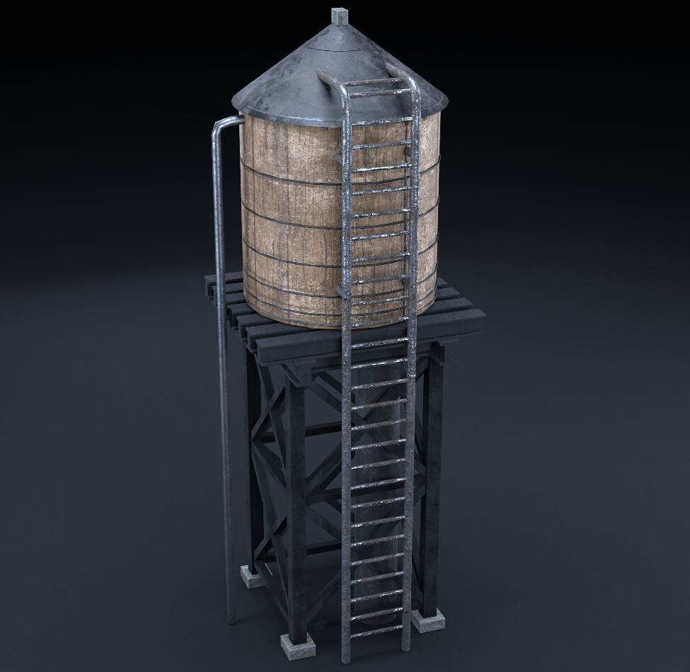 ArtStation - reservoir 3d _model_ PBR | Game Assets