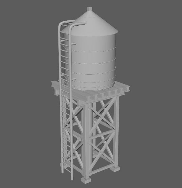 ArtStation - reservoir 3d _model_ PBR | Game Assets