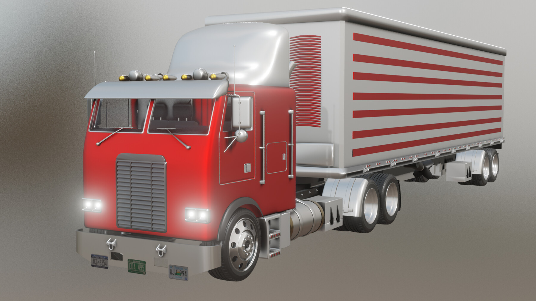 ArtStation - FREIGHTLINER TRUCK GAME READY 3D MODEL | Game Assets