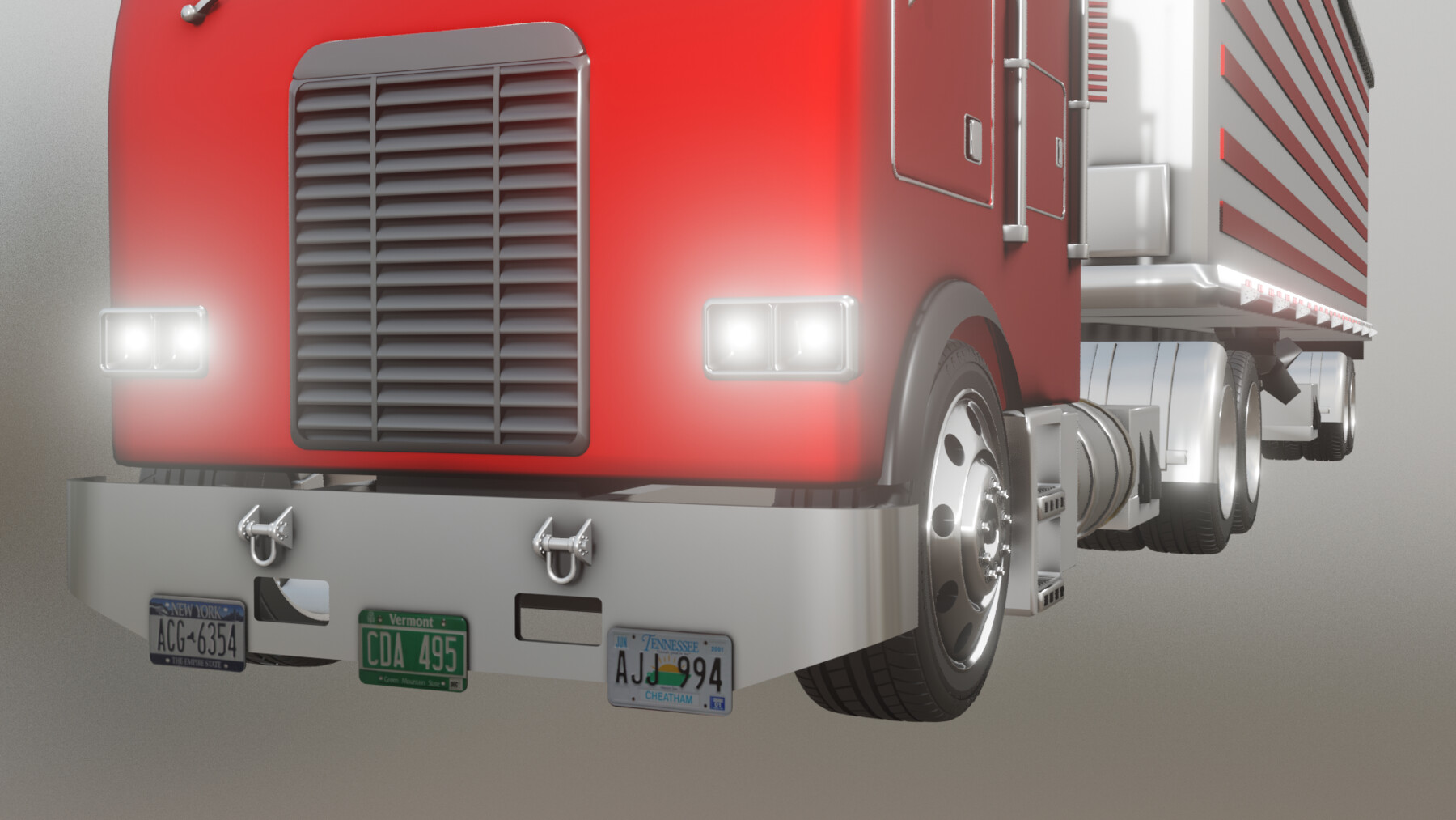 ArtStation - FREIGHTLINER TRUCK GAME READY 3D MODEL | Game Assets