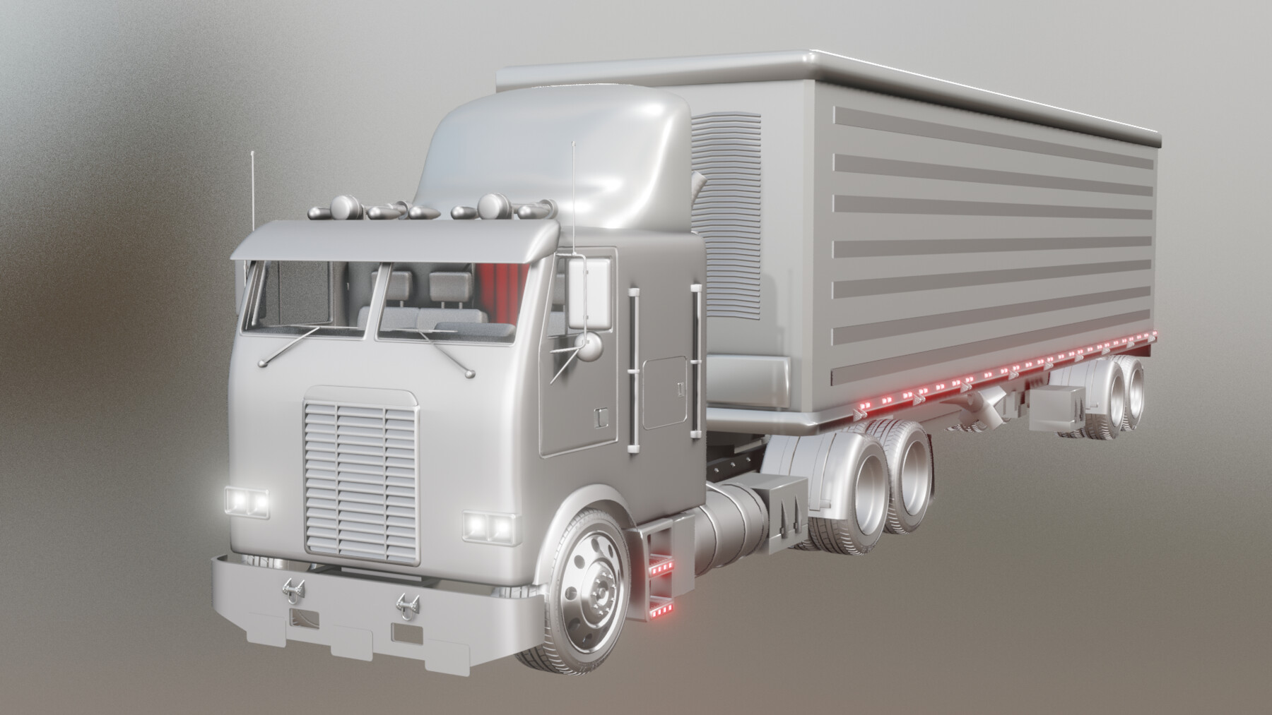 ArtStation - FREIGHTLINER TRUCK GAME READY 3D MODEL | Game Assets
