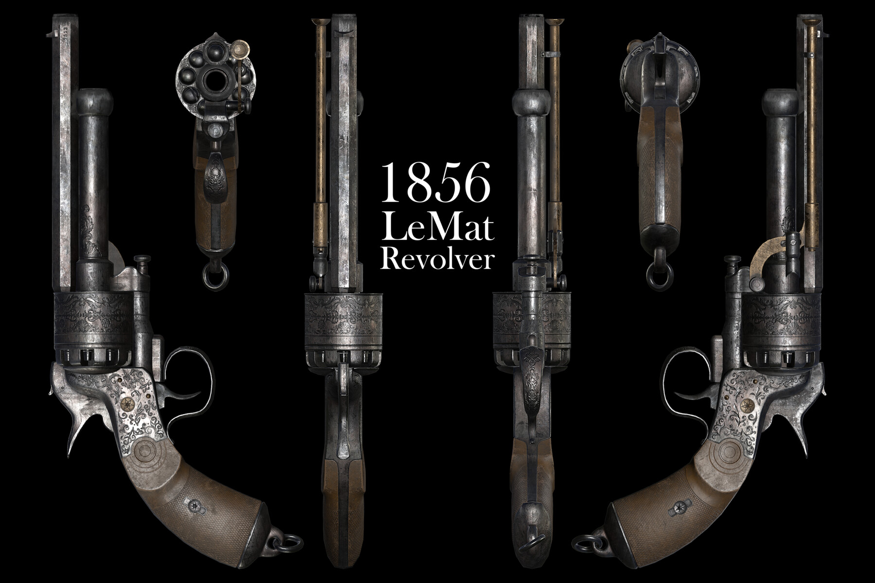 Joseph Burt - LeMat Revolver