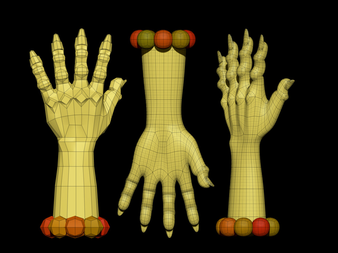 ArtStation - demon hand stylized basemesh | Resources