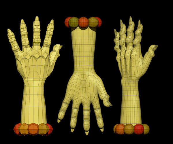 ArtStation - demon hand stylized basemesh | Resources