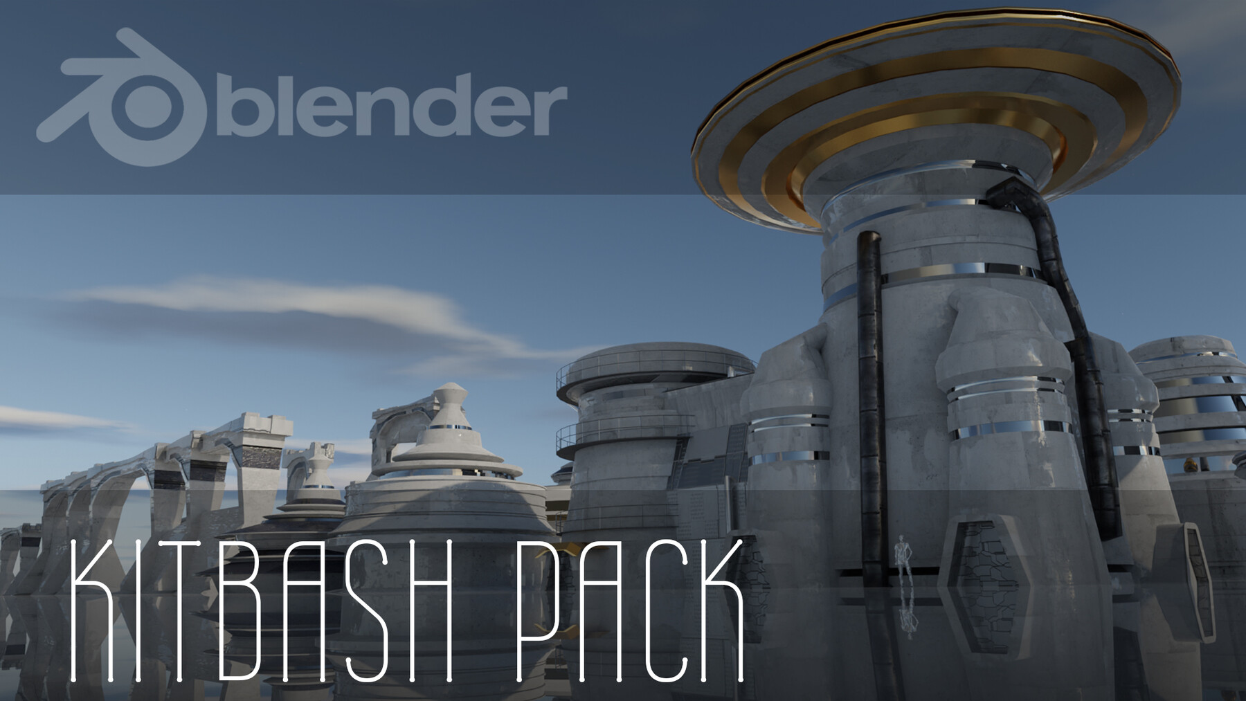 ArtStation - Kitbash pack | Ancient sci-fi city | Blender | Resources